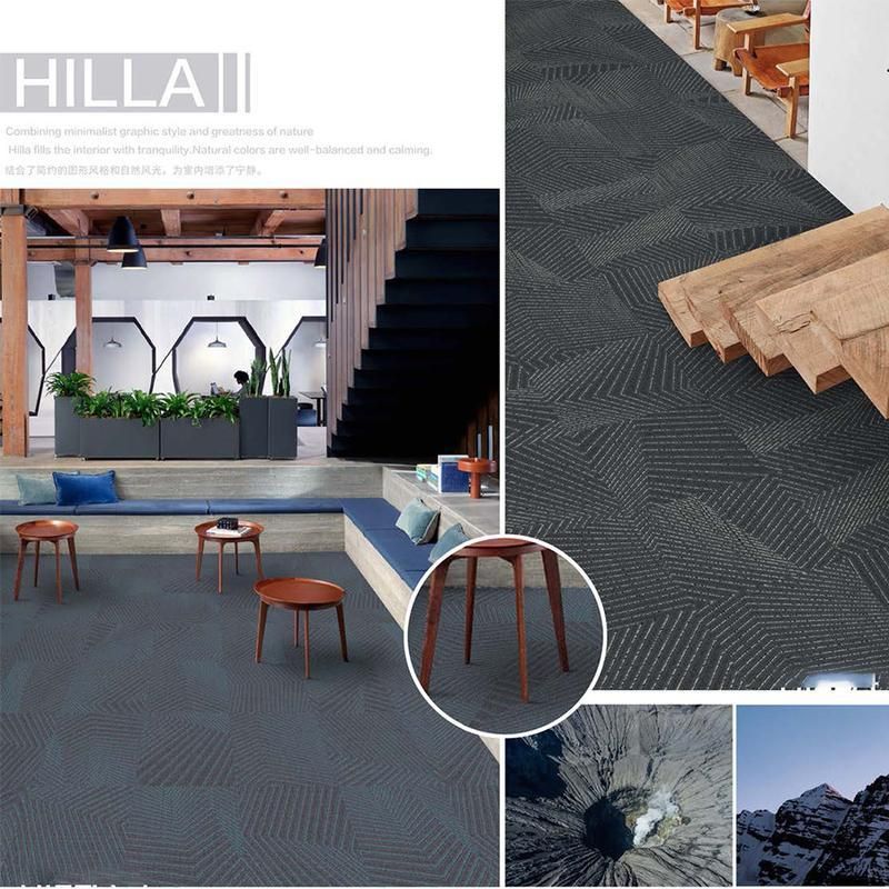 High-Quality Printed Nylon 6 Carpet Tiles